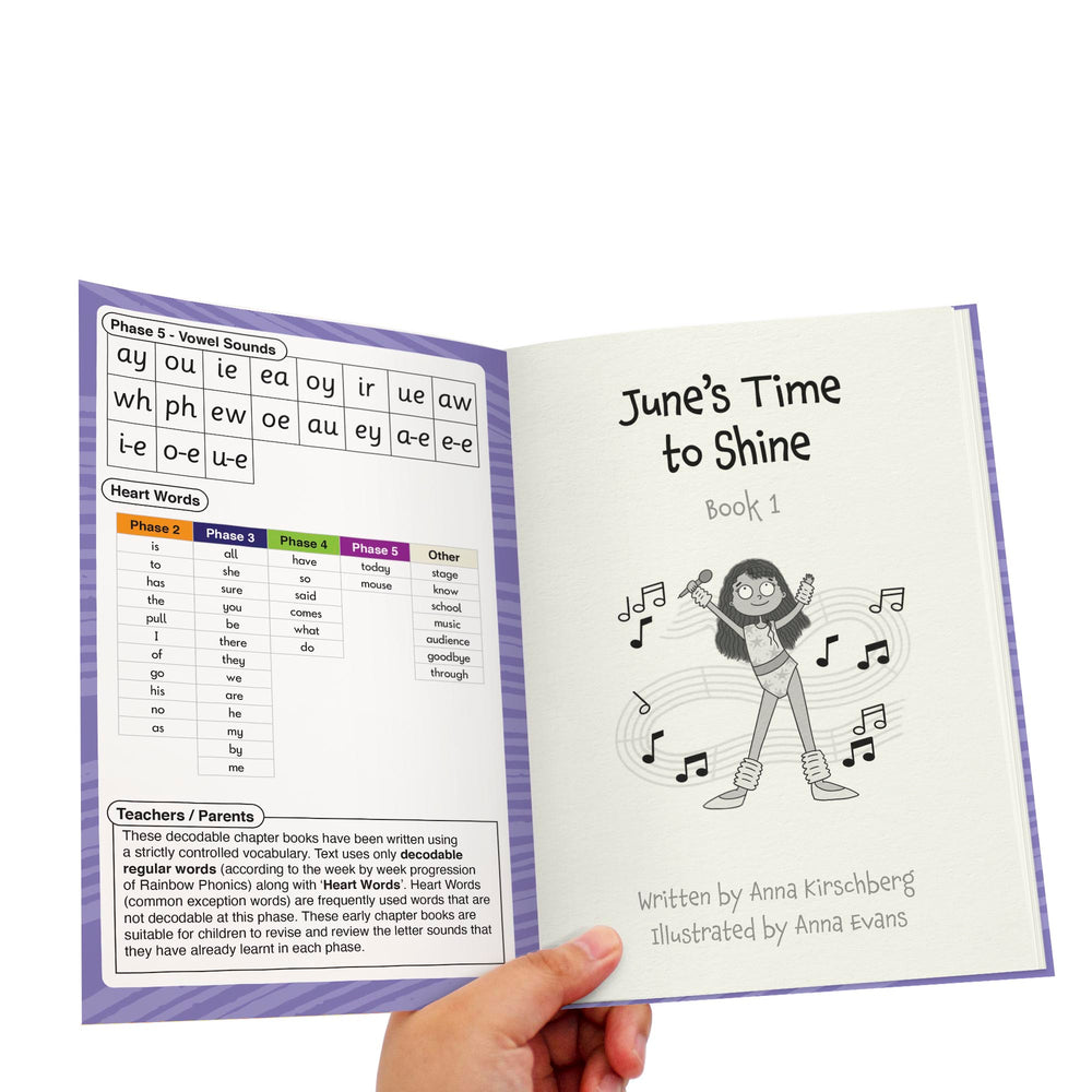 June Bloom - Decodable Chapter Books - Box Set - Vowel Sounds (Phase 5